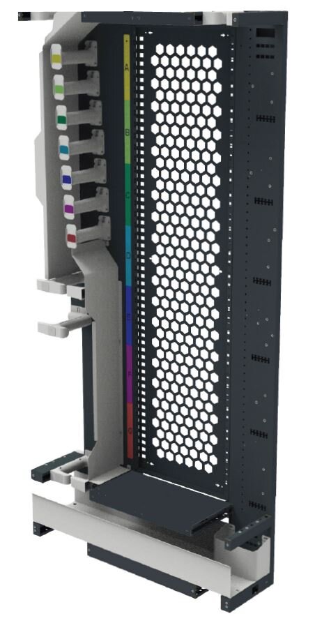 Commscope FACT Fiberdistrubutions Ram Vänsterpatch Höjd 1,8 meter ...