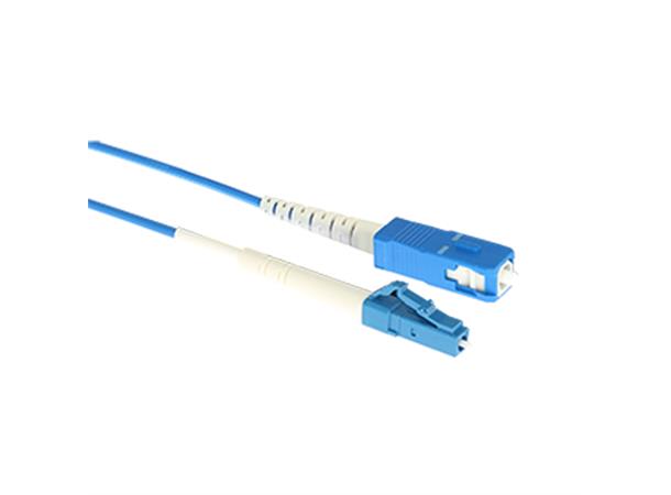 Fiberpatch simplex LC-SC G657A2 1,0m LSZH FTTH blå 10/125 - Alcadon AB